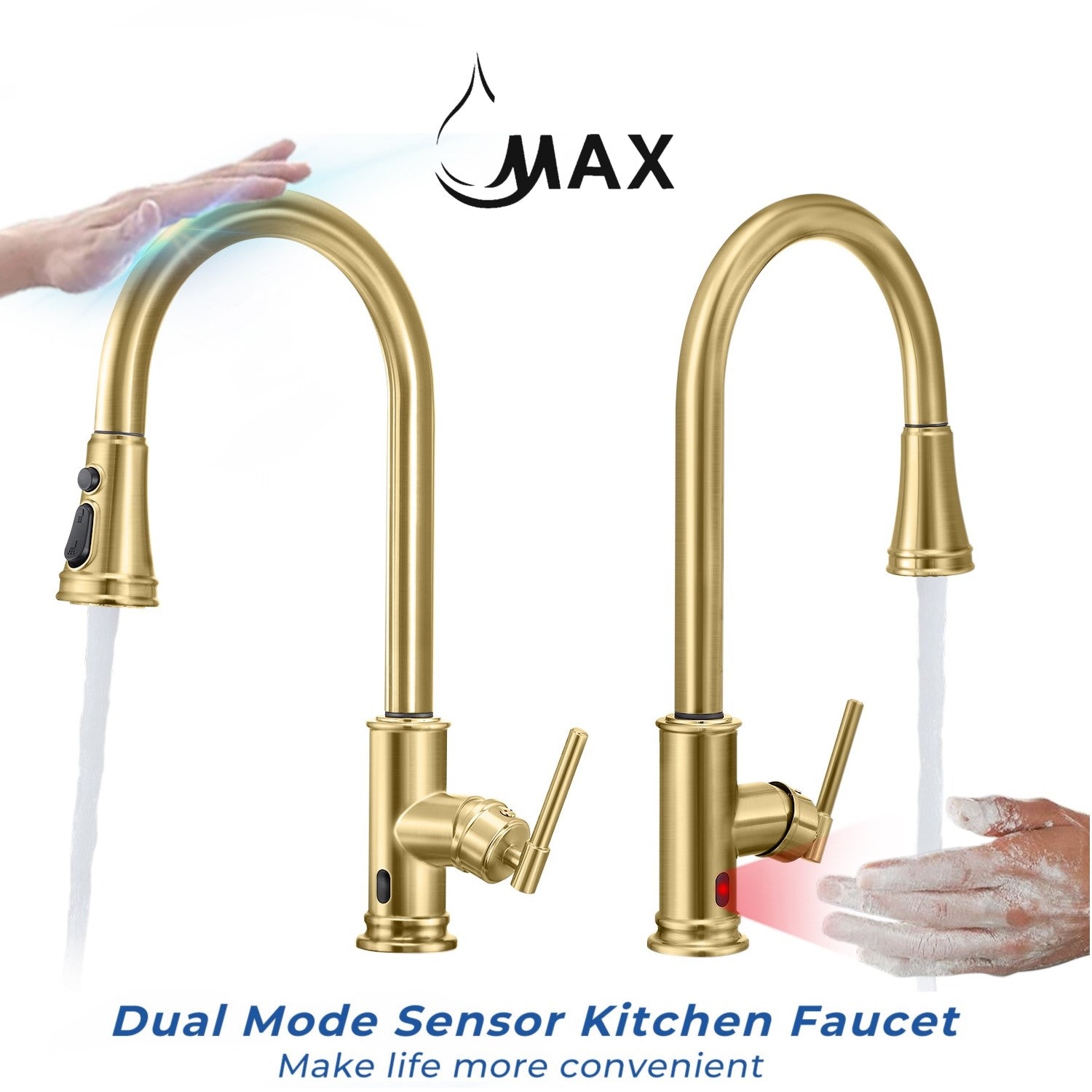 Kitchen Faucet Touch & Touch-Less S101 Sensor | MAX Faucets Canada